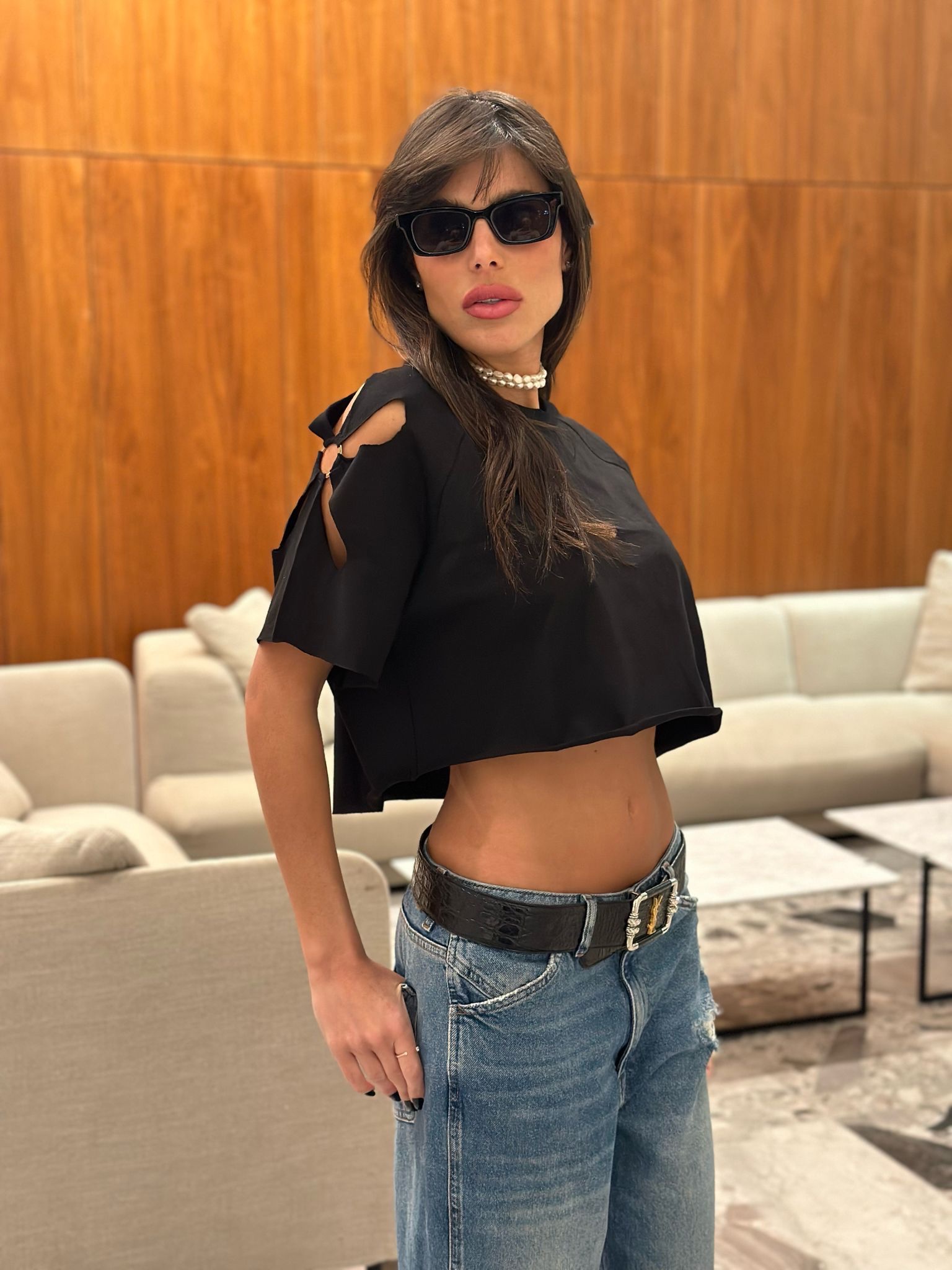 חולצת פתחים פרח - מריל קולקשיין