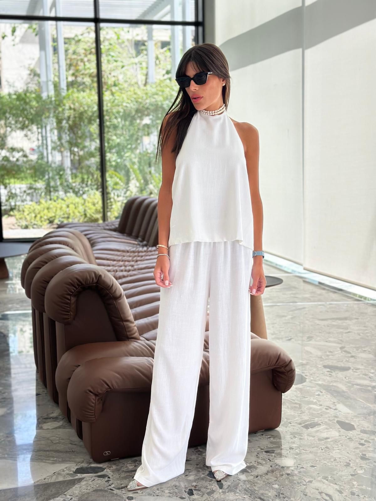 חליפה קולר פשתן גב פתוח - מריל קולקשיין